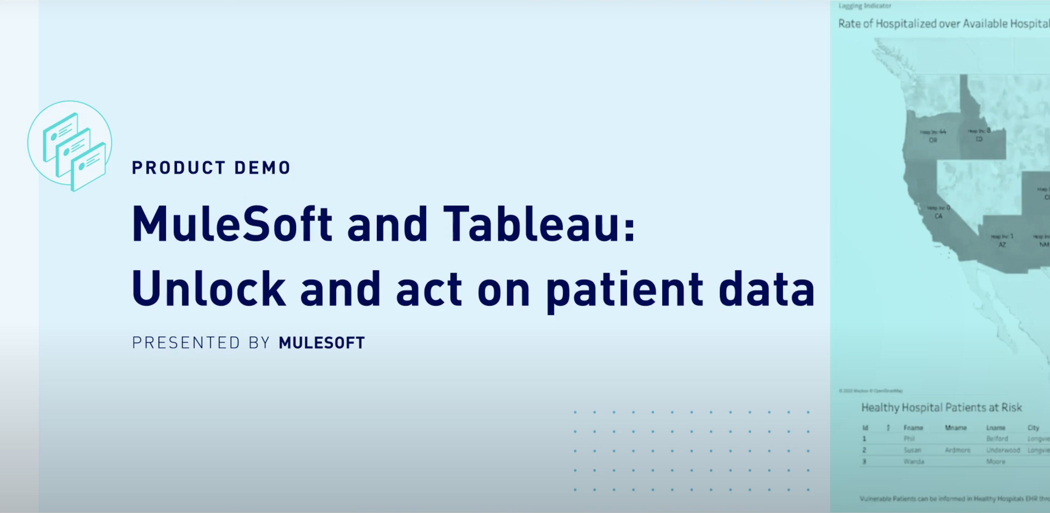 MuleSoft and Tableau: Unlock and act on patient data | MuleSoft